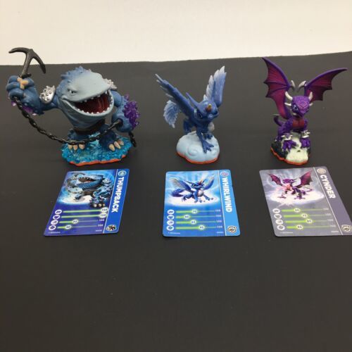 Skylanders Giants Figures Orange Base- Cynder, Whirlwind, Thumpback ...