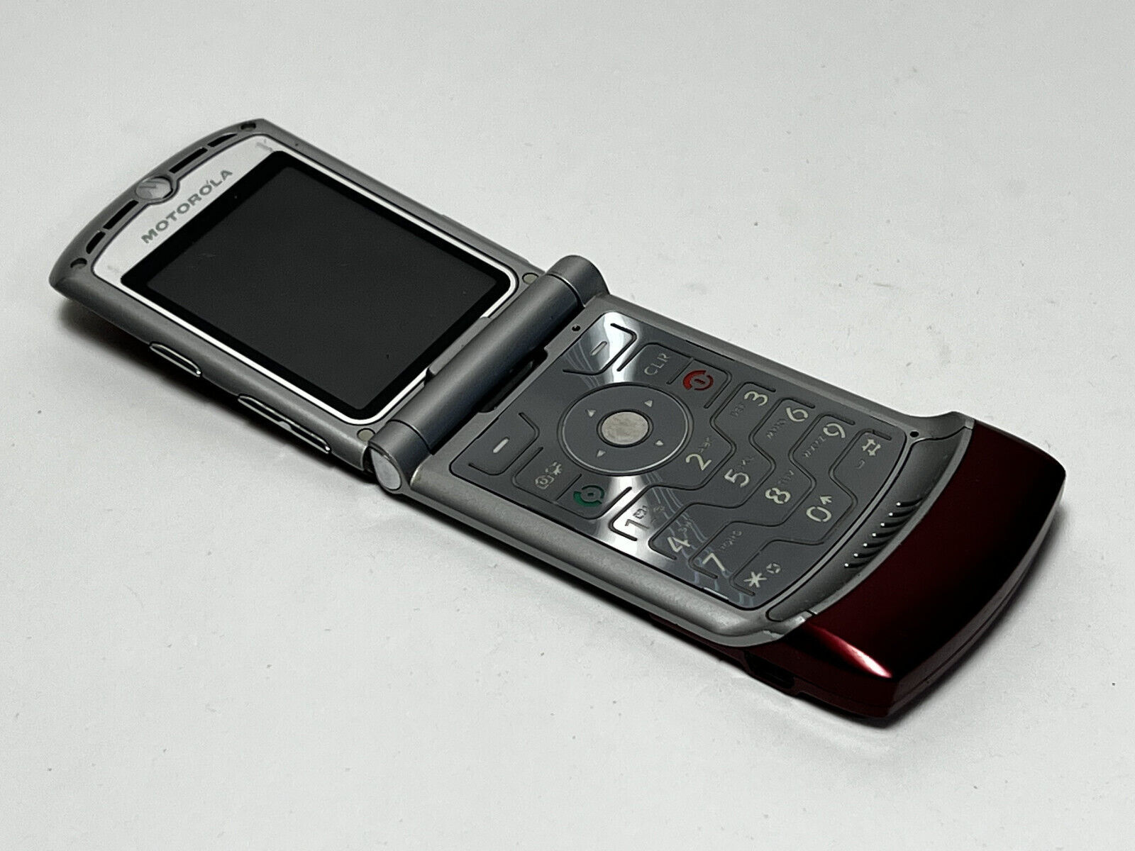 Motorola Flip Phone RAZR V3a Red UNTESTED - Cell Phones & Smartphones