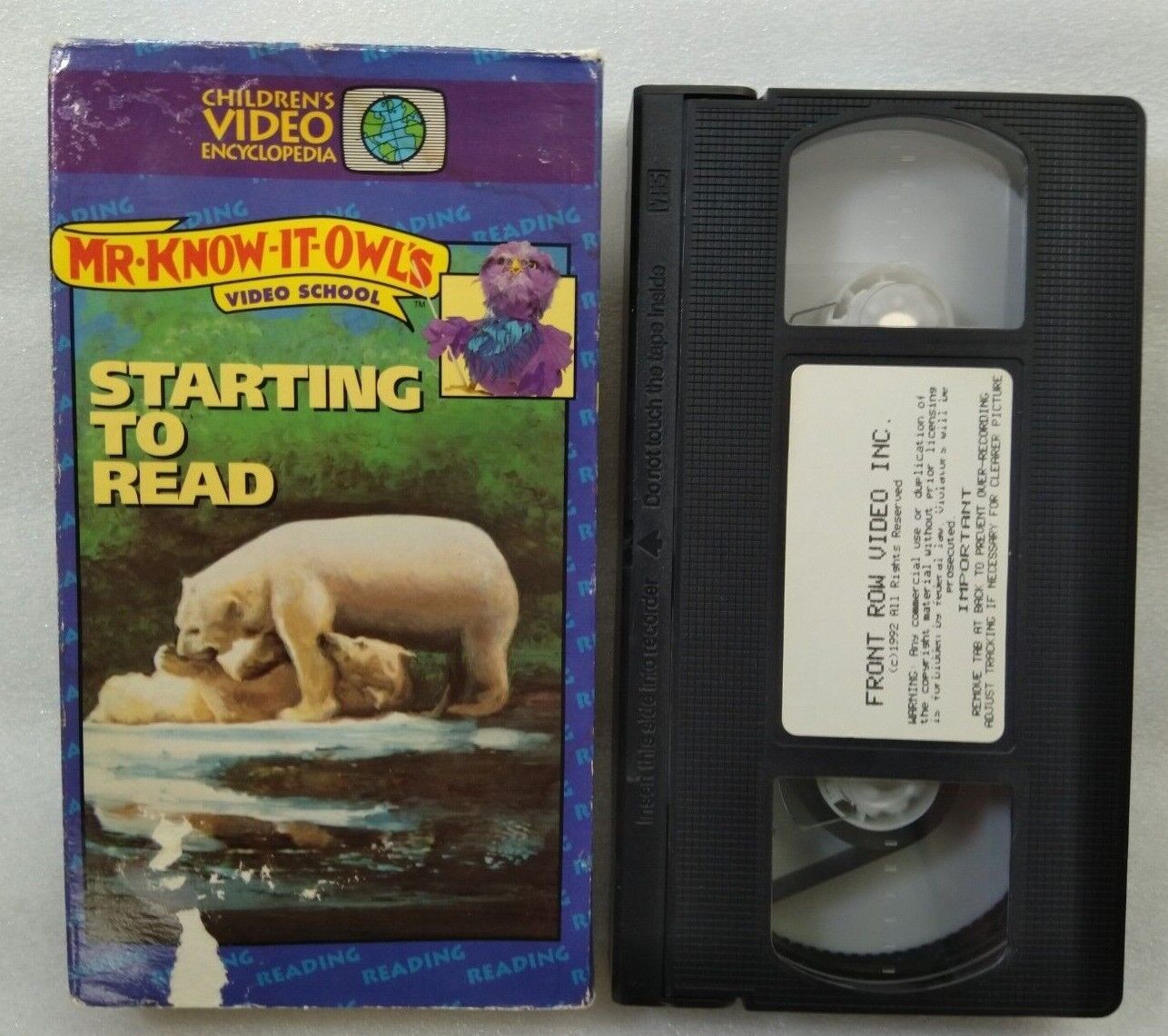 VHS Mr Know It Owls Starting to Read (VHS, 1992, Front Row ...