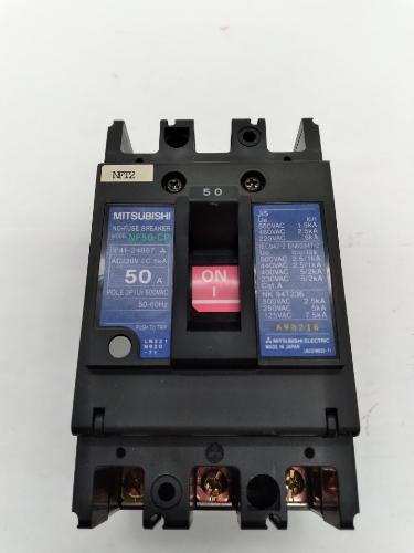 Mitsubishi Electric NF50-CP No-Fuse Circuit Breaker 600VAC 50Amp 3-Pole - Circuit Breakers