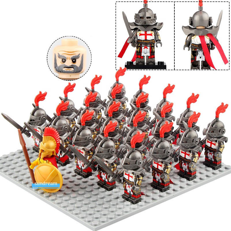 Medieval Fantasy Era Knights Templar Minifigures Compatible Lego Brick ...