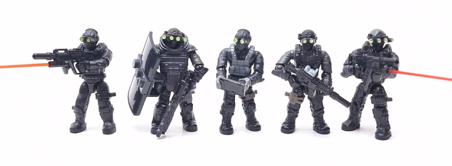 Mega Construx Bloks CALL OF DUTY Night Ops Blackout Squad DXB61 Figures ...