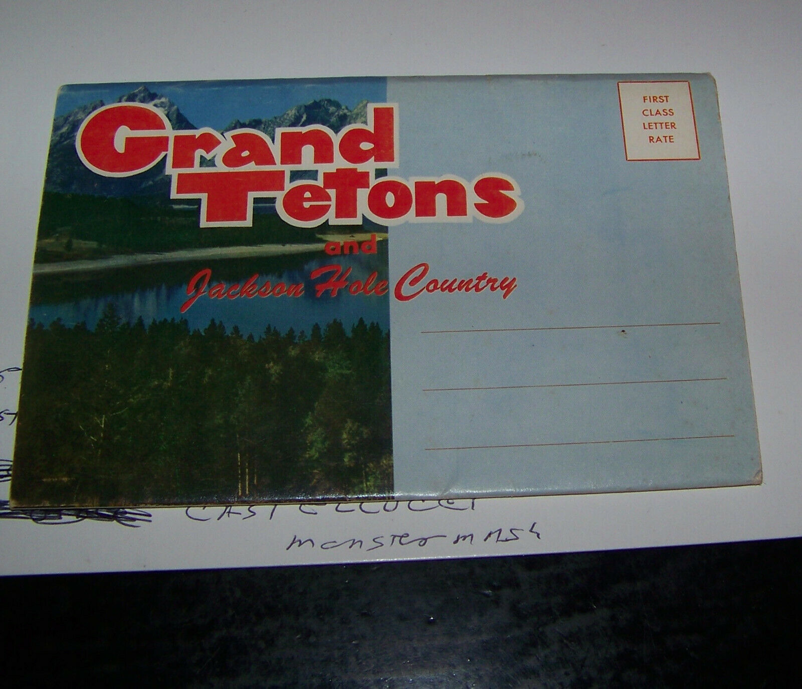 vintage post cards fold out {grand tetons national park} - Non-Topographical Postcards