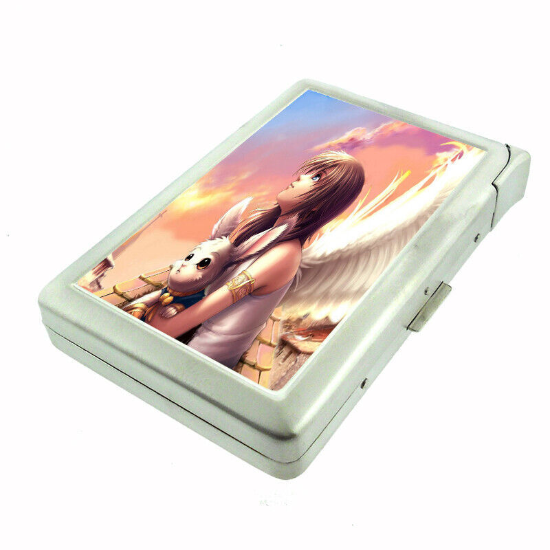 Anime D1 Cigarette Case with Built in Lighter Metal Wallet - Cases