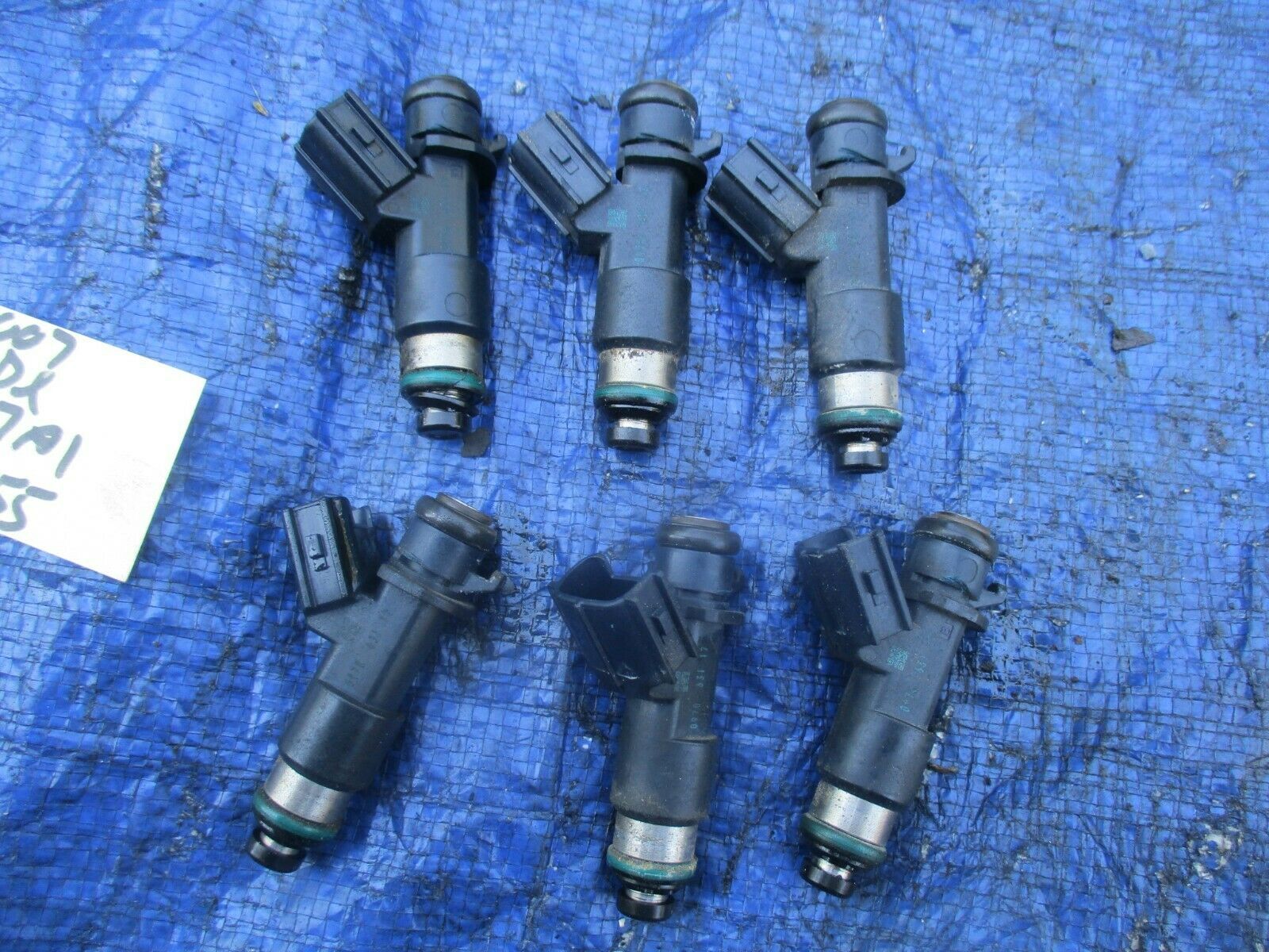 2007 Acura MDX J37A1 fuel injectors set OEM engine motor J37 Denso 6JH ...