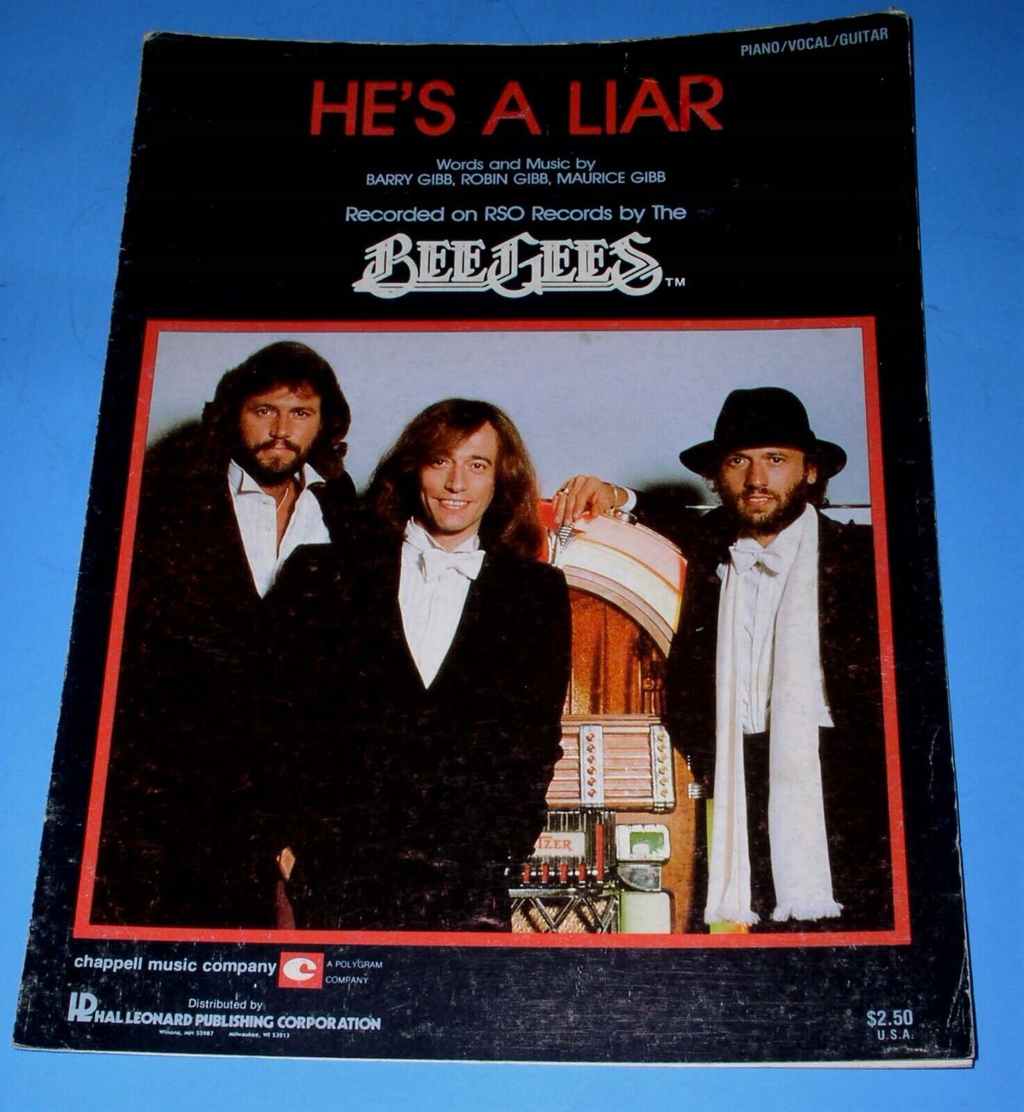 The Bee Gees Sheet Music He's A Liar Vintage 1981 B R & M Gibb ...