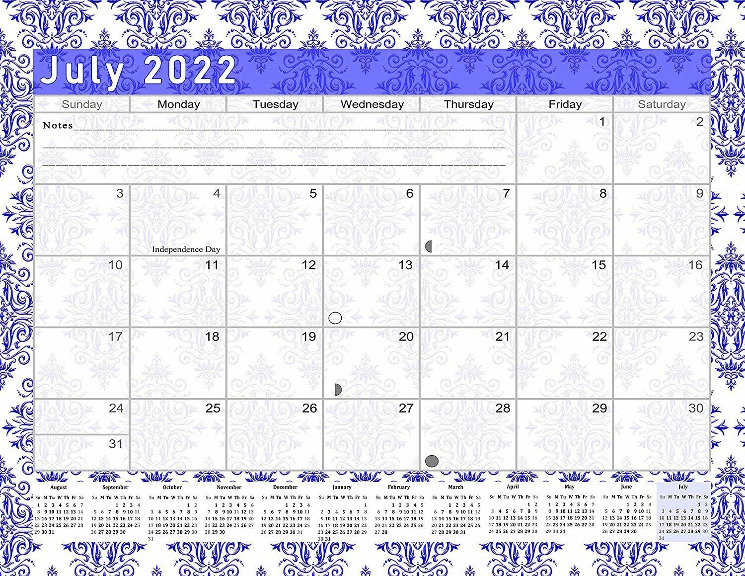 2021 - 2022 Academic Year 12 Months Student Calendar / Planner (Edition ...