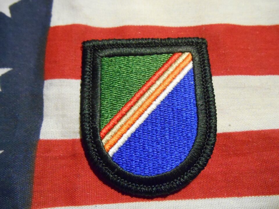 75th Ranger Regiment Headquarters Airborne Beret Flash Patch m/e - Army