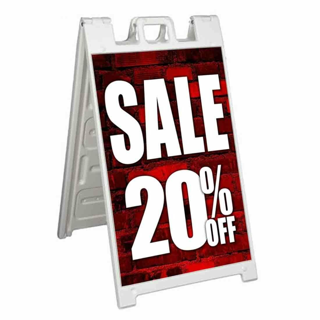 SALE 20% OFF Signicade 24x36 Aframe Sidewalk Sign Banner Decal DISCOUNT ...