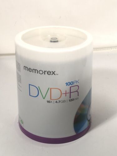 Memorex Printable DVD-R 100, 16x, 120 minute, 100 pack 4.7GB Spindle ...