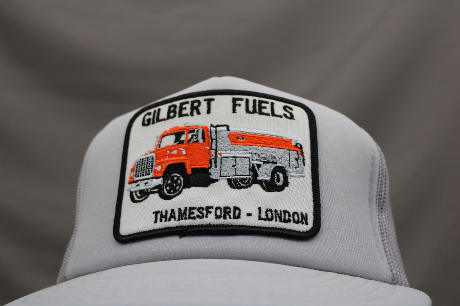 Vintage Patched Trucker Hat - Gilbert Fuels Truck Graphic - Adult ...