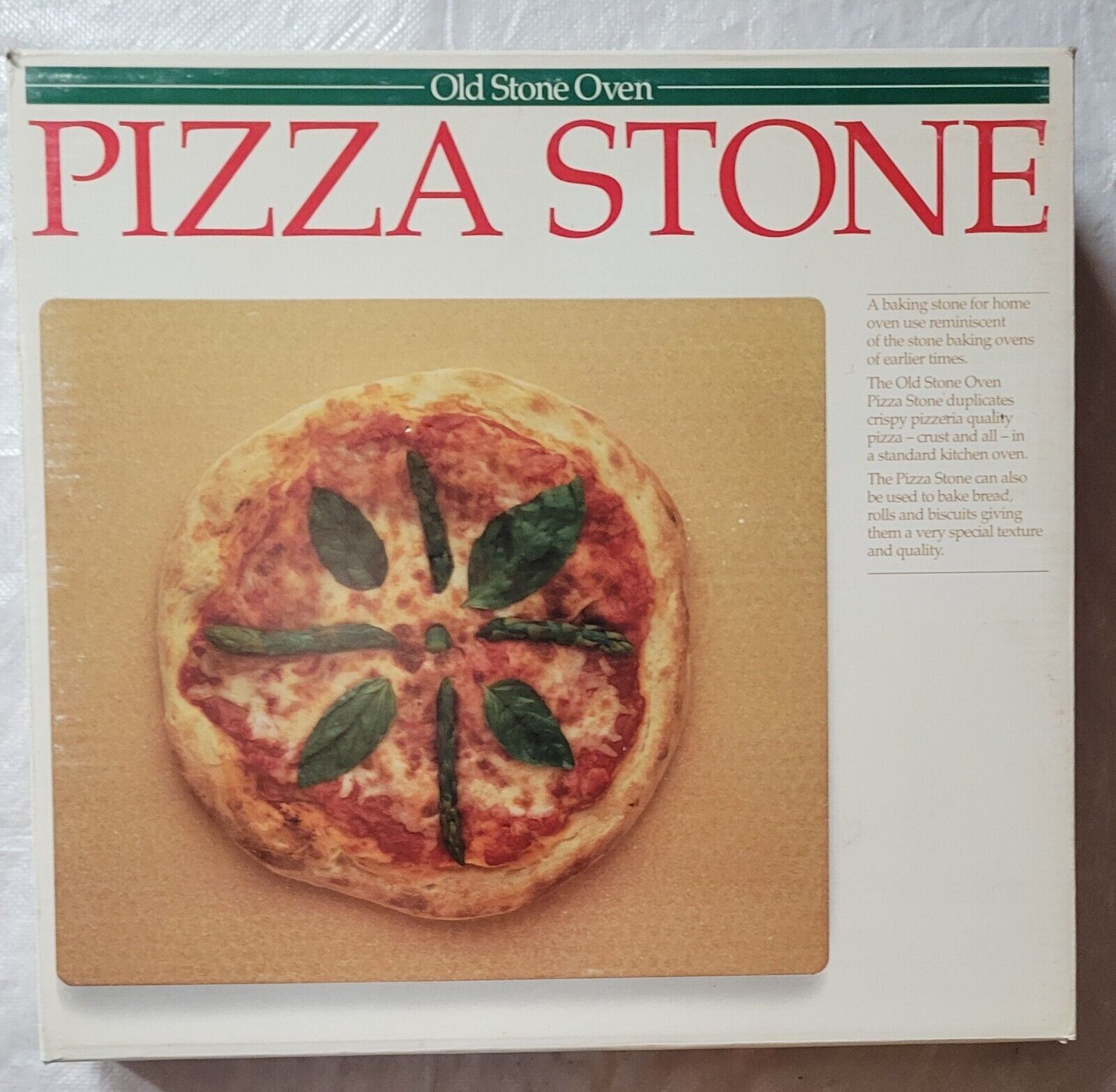 Vtg Kitchen Supply Company Old Stone Oven Rectangular Pizza Stone 14.5 ...
