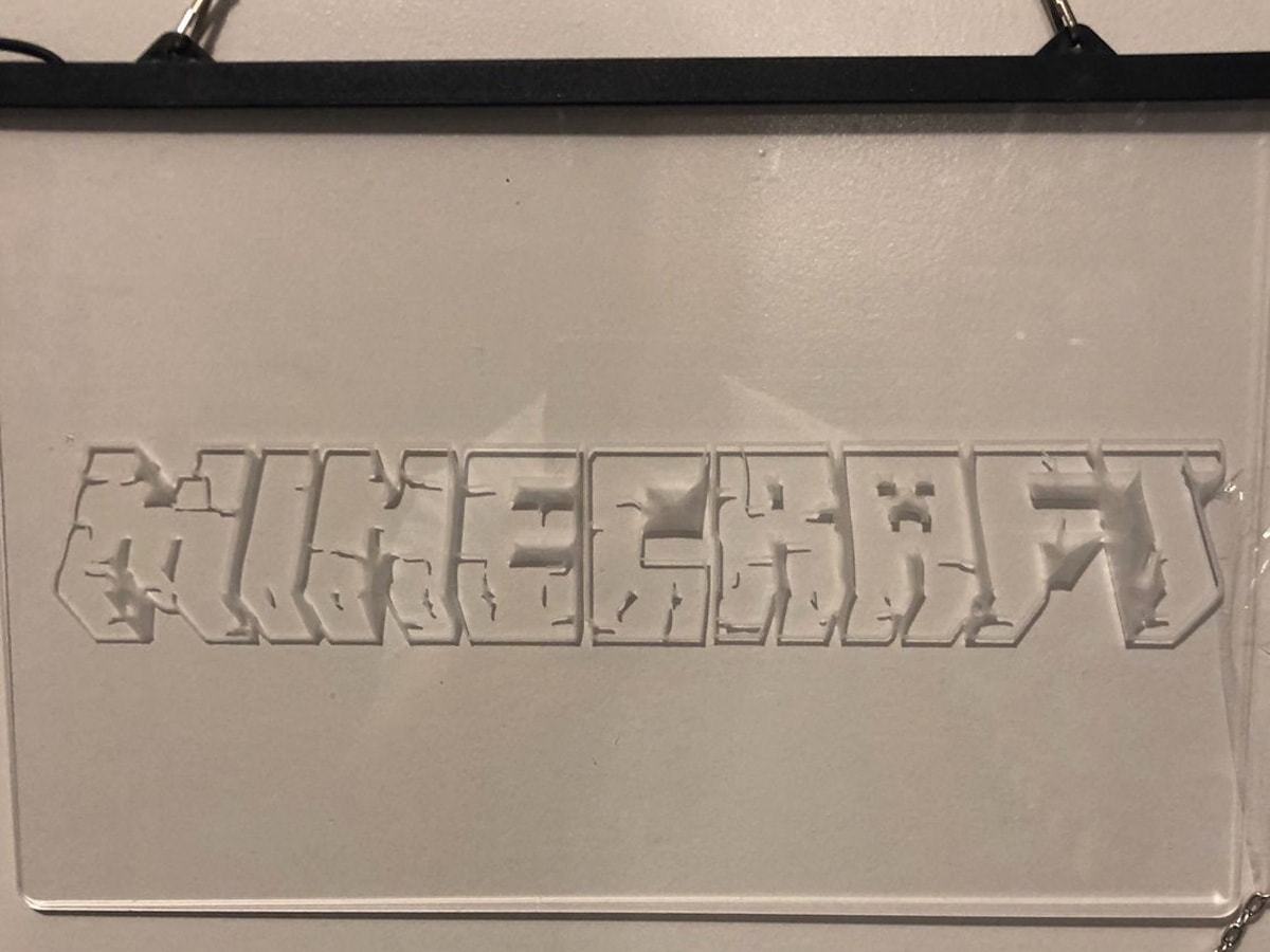 Minecraft Game Illuminated Led Neon Sign Home Decor, Room, Lights Décor ...