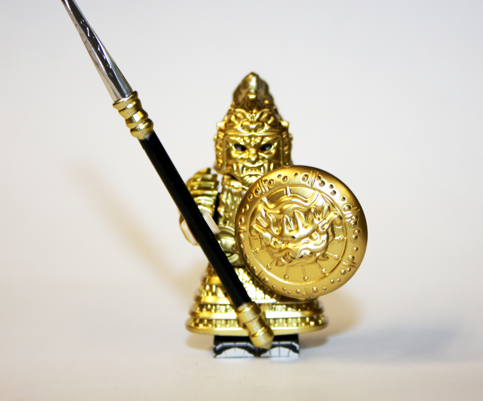 Minifigure Samurai Warrior Gold Armored Knight Soldier Rare - LEGO (R ...