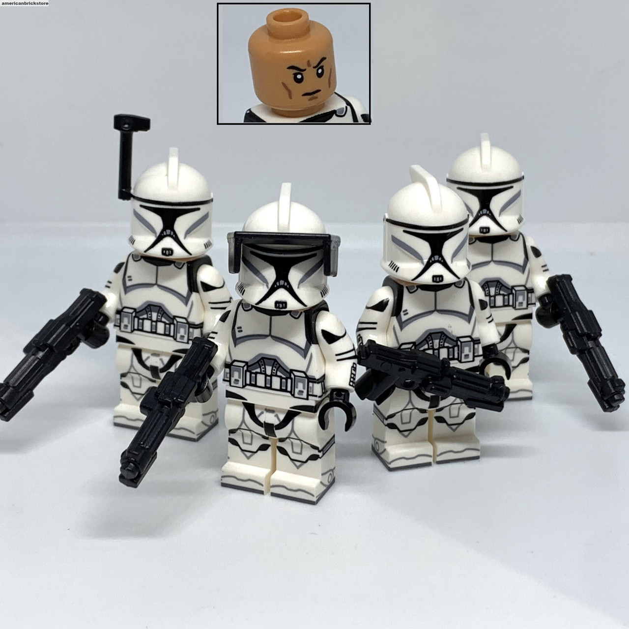 Phase 1 Clone Trooper Star Wars 4X P1 Trops Custom Minifigures - LEGO ...