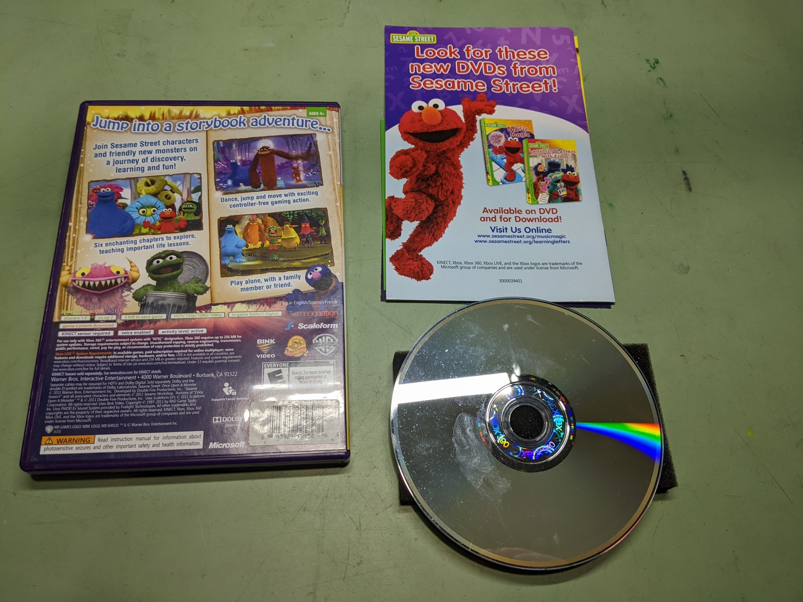 Sesame Street: Once Upon a Monster Microsoft XBox360 Complete in Box ...