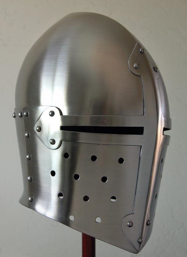 NauticalMart Medieval Suger loaf Armor Helmet With Inner Liner - Knives ...