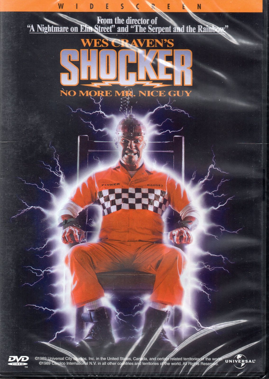 SHOCKER (dvd) *NEW* Wes Craven, spirit of a mass murderer survives his ...