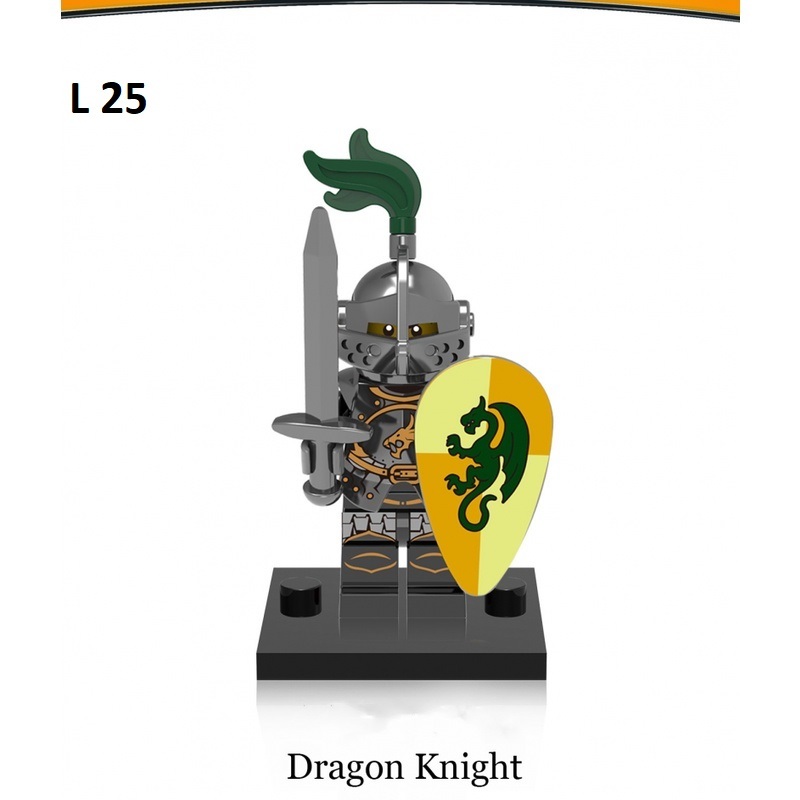 Medieval knight Minifigure - Custom Figure and 50 similar items