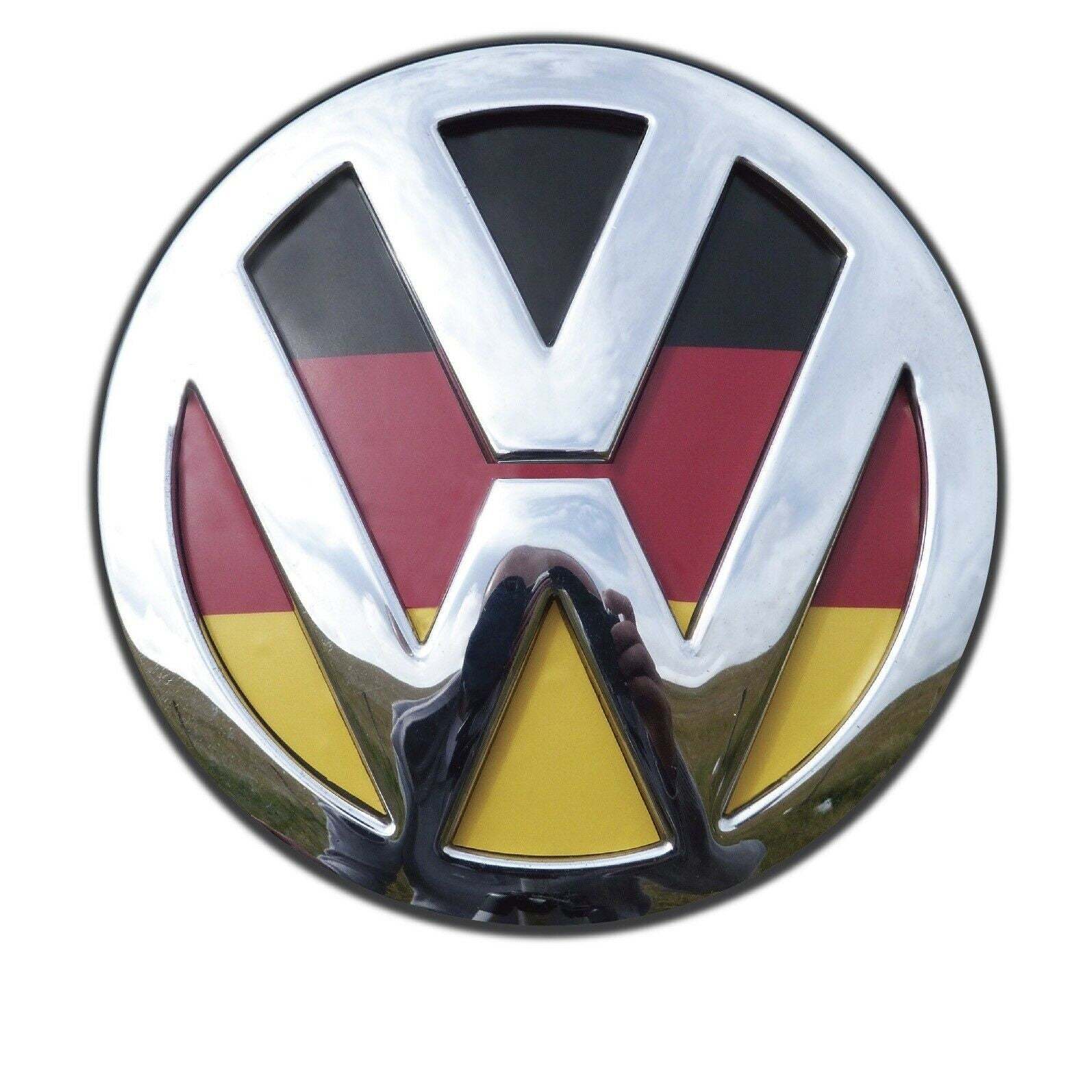 VW Golf MK7.5 German Flag Rear Badge Inserts Emblem GTI, R32, TDI - Emblems