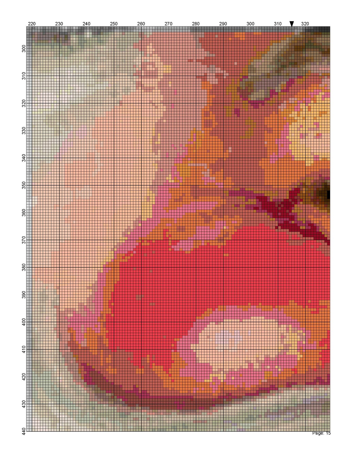 Christmas Santa Claus with Golden Gloves/ Cross Stitch patterns PDF ...