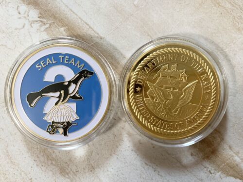 US Navy SEAL Team Two 2 Naval Special Warfare Command SOCOM SF Coin USN ...