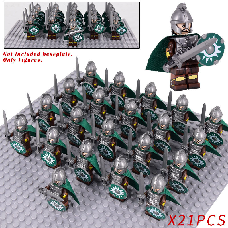 LOTR Rohan Royal Guards Sword Infantry Army Set 21 Minifigures Lot ...