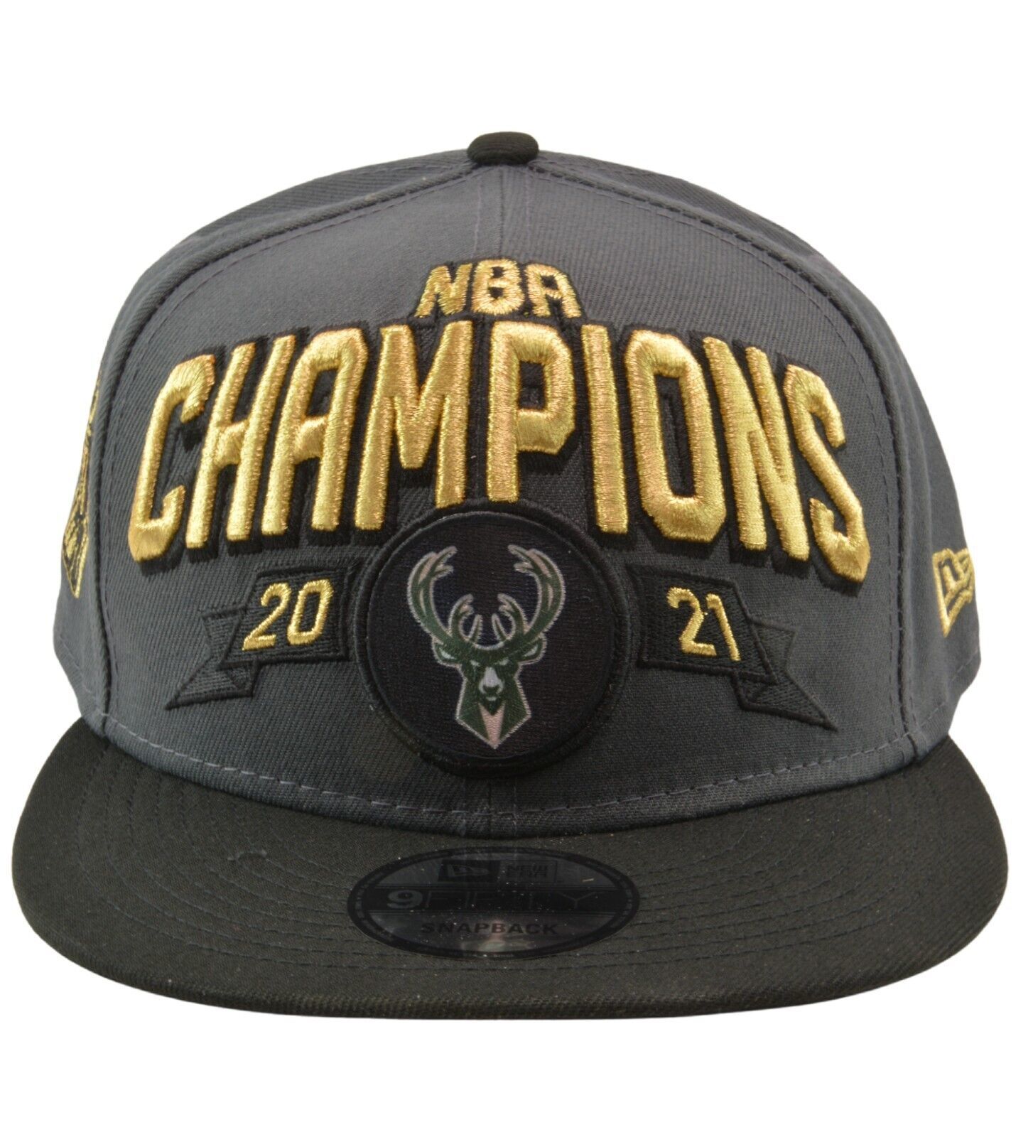 Milwaukee Bucks NBA Champions 9FIFTY Gray Snapback Hat by New Era ...