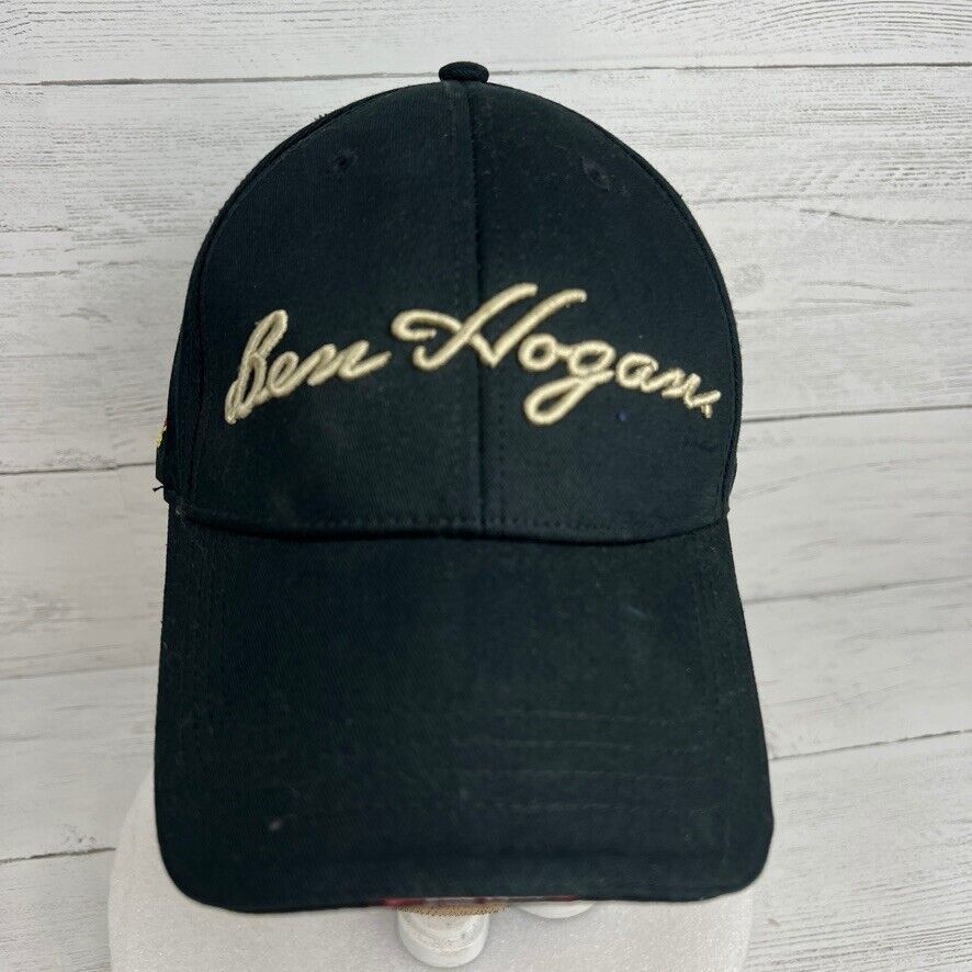 Ben Hogan Baseball Hat Cap Golf Logo Adjustable Embroidered Black - Hats
