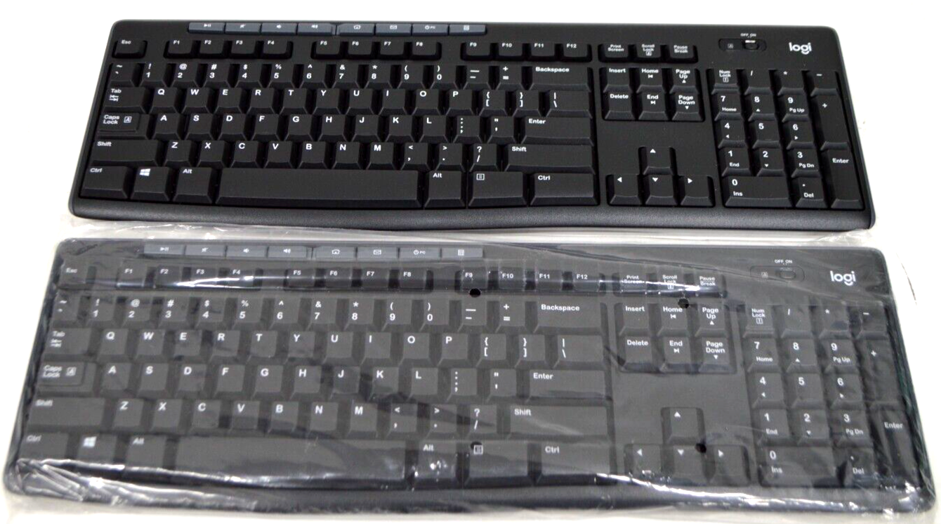 NEW Genuine Logitech K270 820-006477 Wireless Keyboard only!! (LOT of 2 ...