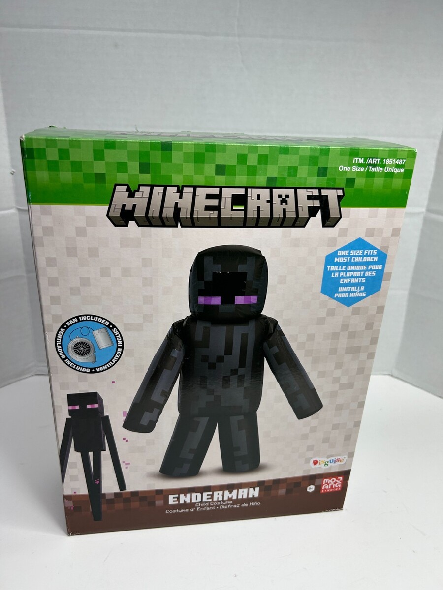 KIDS ONE SIZE Minecraft Inflatable Enderman Costume Body w/ Integrated ...