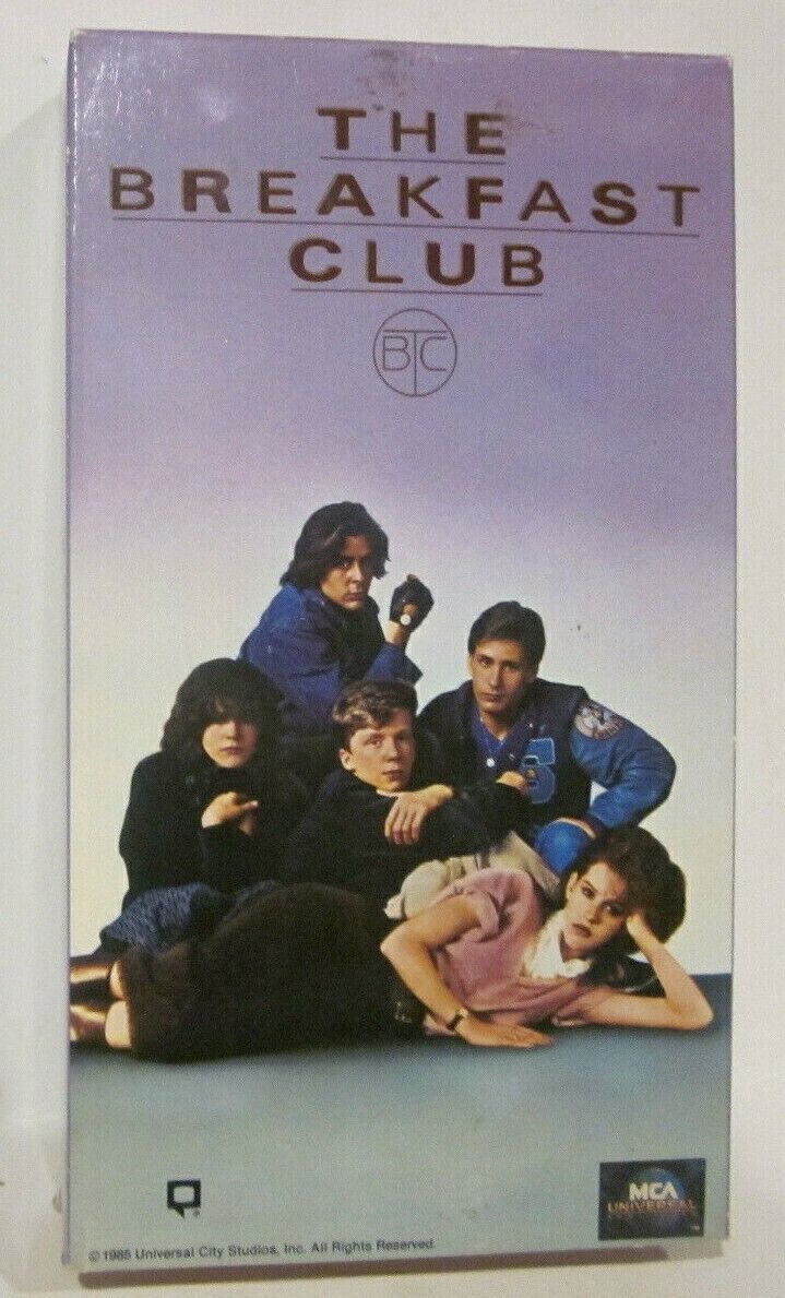 The Breakfast Club VHS Tape Movie 1990 John Hughes Ally Sheedy Judd ...