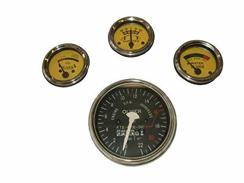 Oliver Super 55 Tractor Tachometer Hour Meter,Oil,Ammeter,Water Temp ...