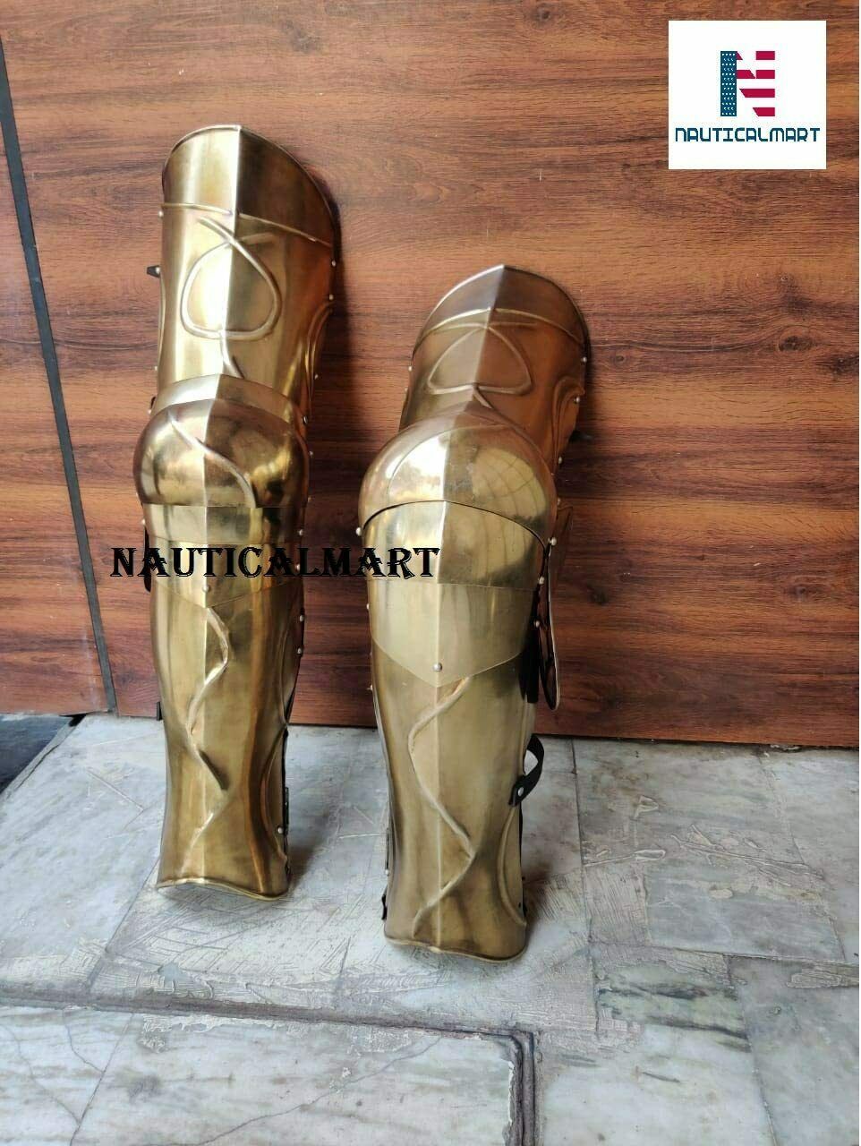 NauticalMart Gothic Leg Guard - Thigh and Knee - Armor Set (Leg Armor ...