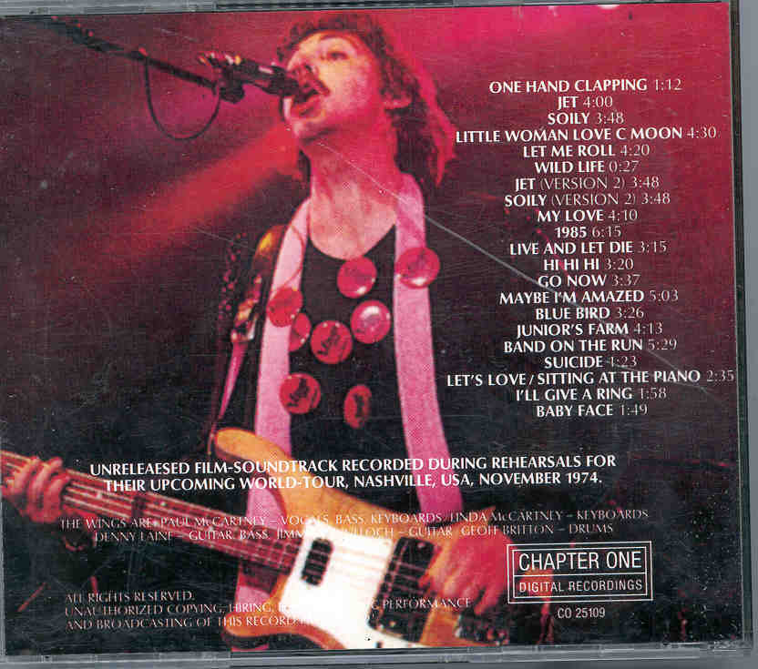 Paul McCartney - One Hand Clapping ( Chapter One ) - CDs