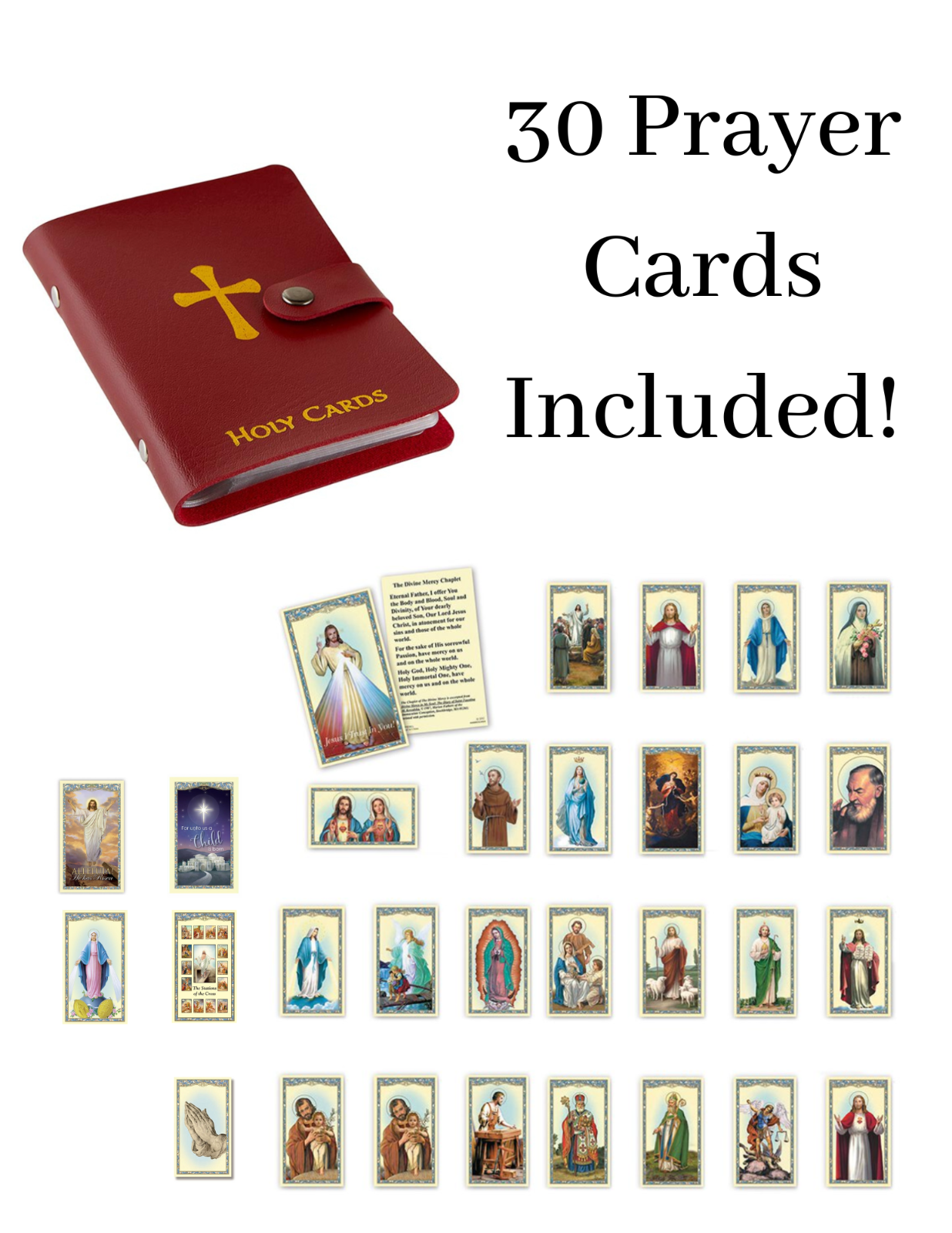 MAROON Prayer Card Holder WITH 30 Essential and similar items