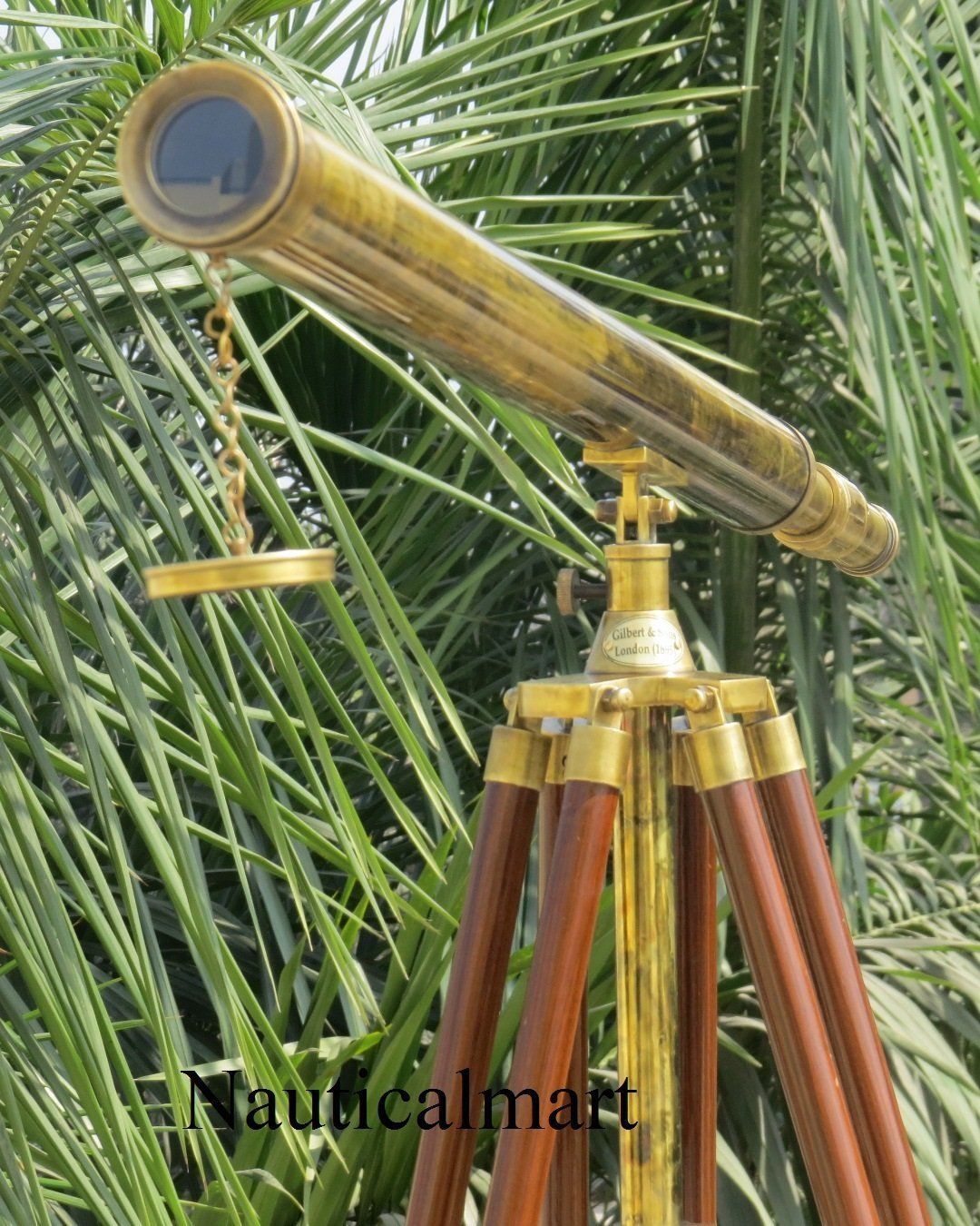 Superb Power Coated Optics and Clarity Brass Floor Standing Telescope ...