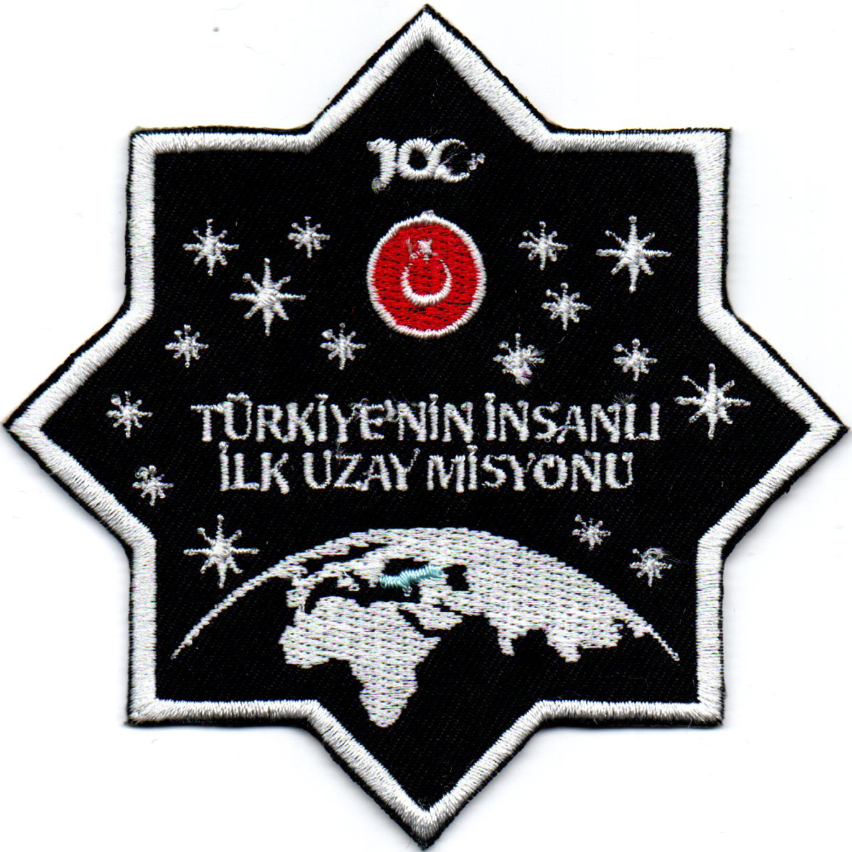 Human Space Flights Ax-3 #3 Crew Dragon Freedom USA Iron On Embroidered ...