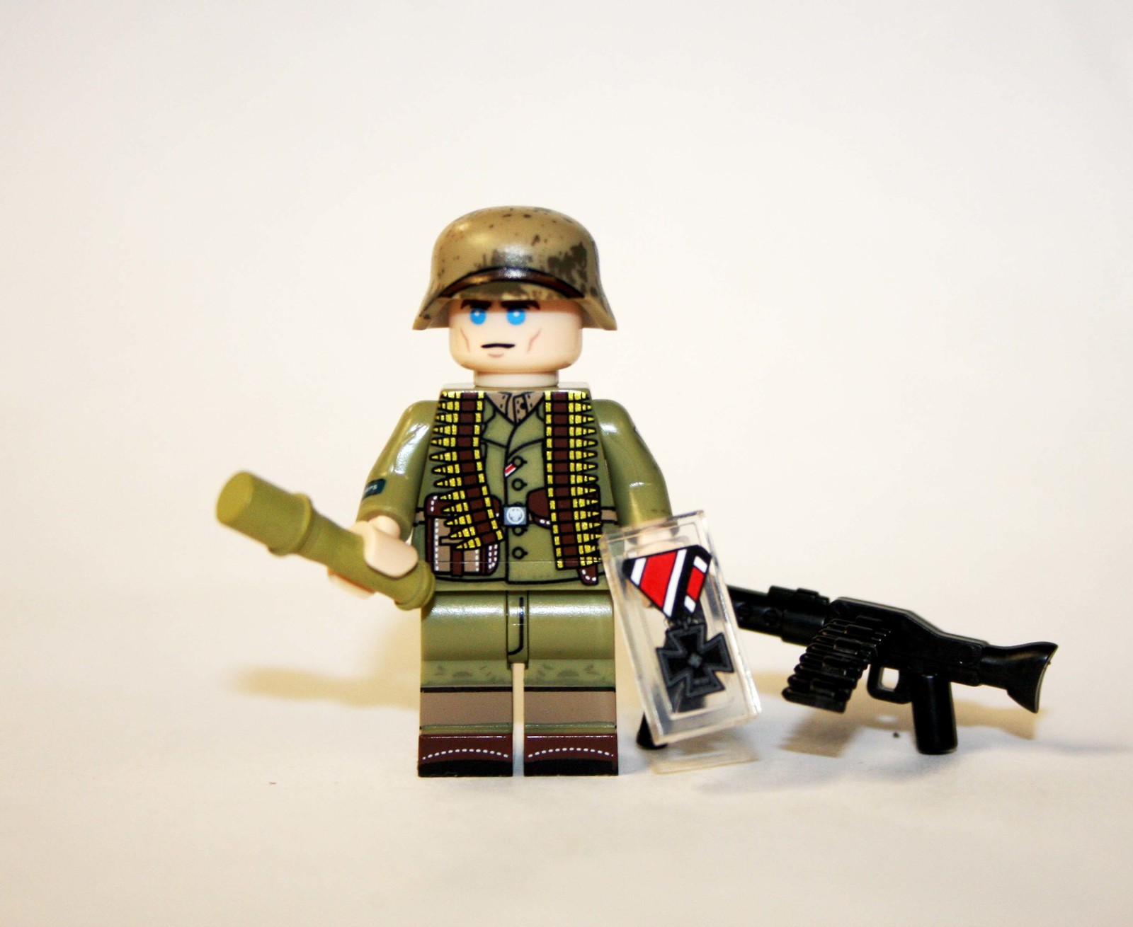 MV German Afrika Korps MG42 Gunner V2 WW2 Army Minifigure US Shipping ...