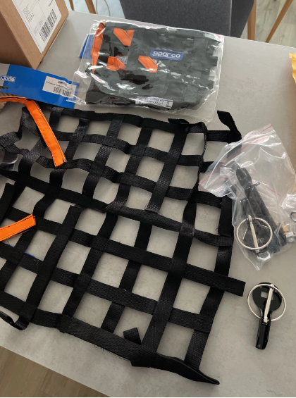 20"x17" Nylon Racing Car Window Net Rally Safety Equipment Fit ...