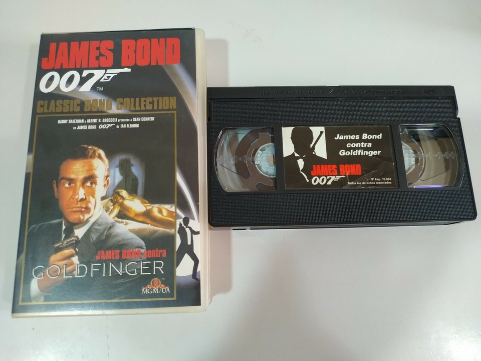 007 James Bond vs. Goldfinger Sean Connery - VHS Spanish Tape Tape - 3T ...