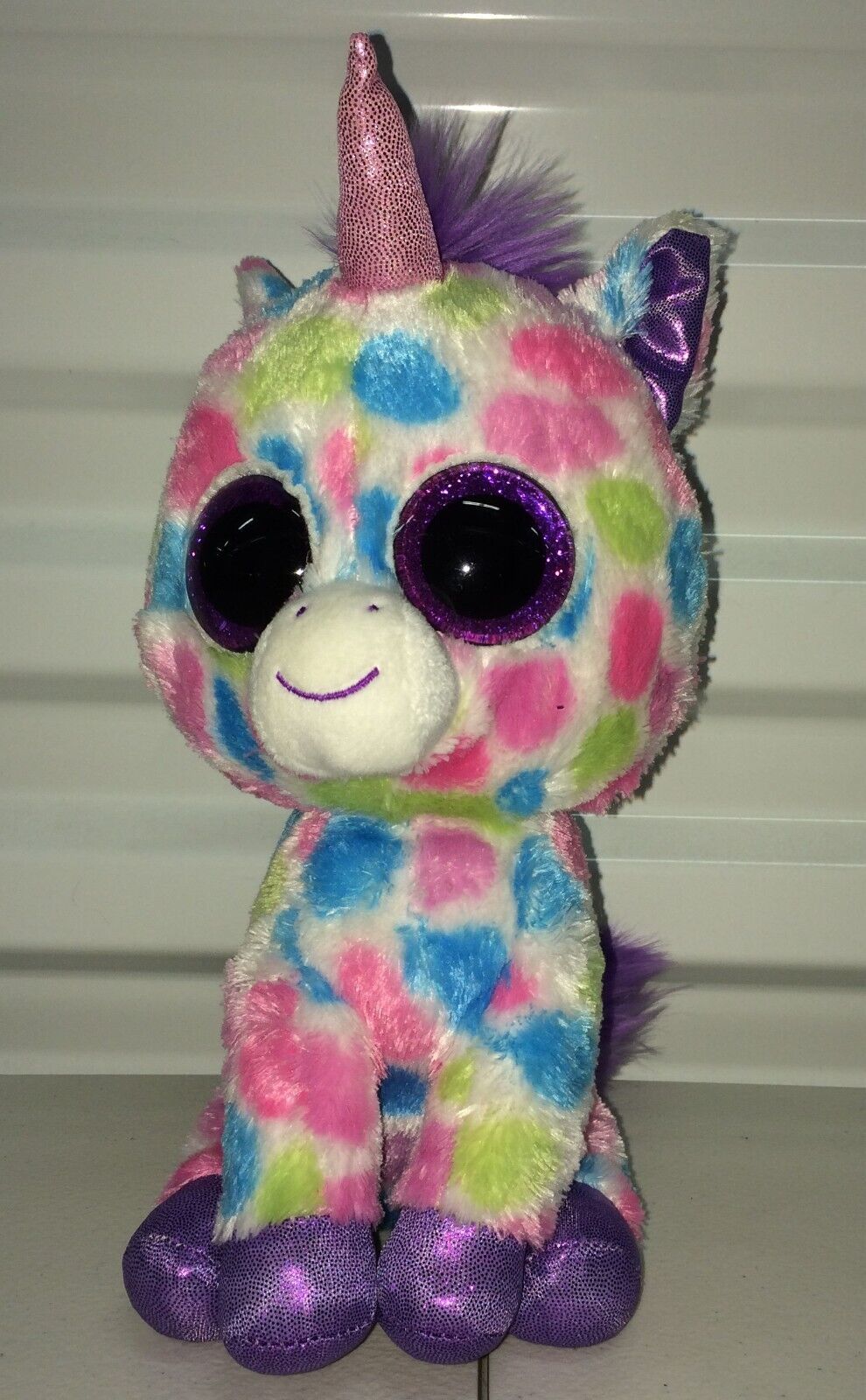 TY Wishful The Unicorn 6" Beanie Baby Boo plush toy - Retired
