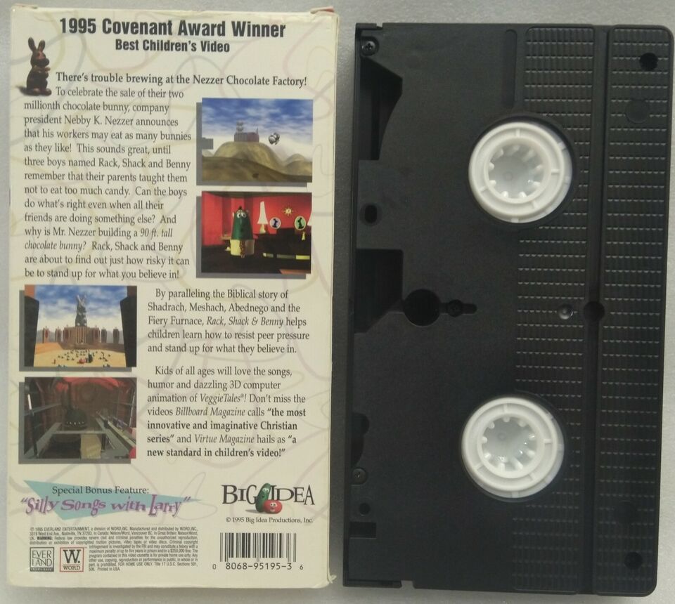VeggieTales Rack, Shack & Benny (VHS, 1995) - VHS Tapes