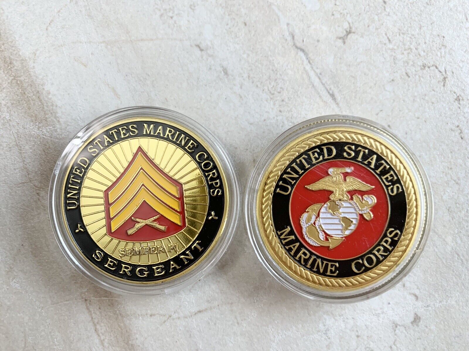 NEW USMC U.S. Marine Corps Sergeant Challenge Coin. USMC - Current ...