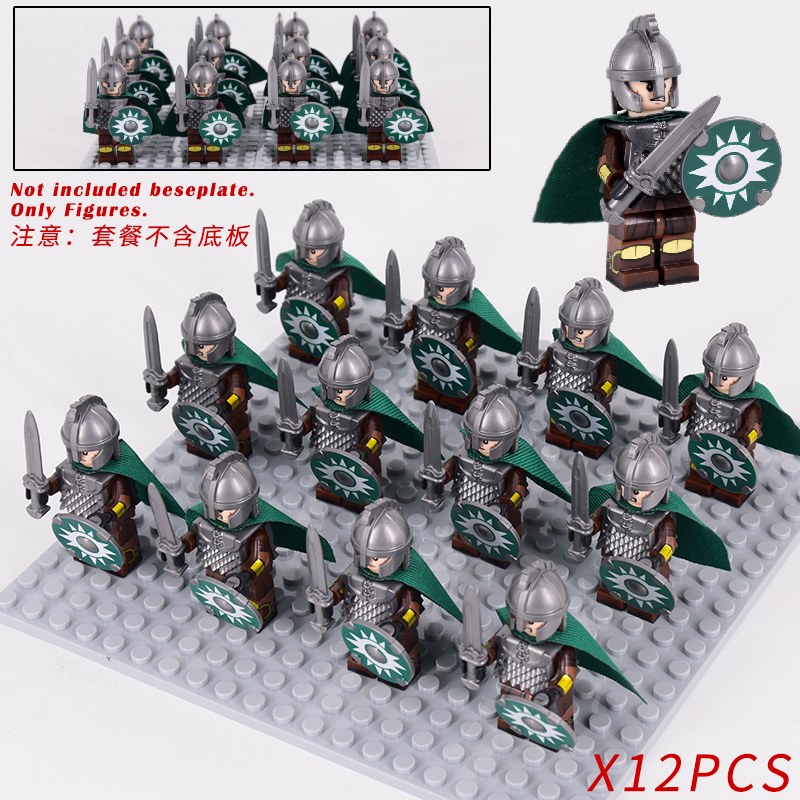 LOTR Rohan Royal Guards Heavy Shortswords Army Set 12 Minifigures Toys ...
