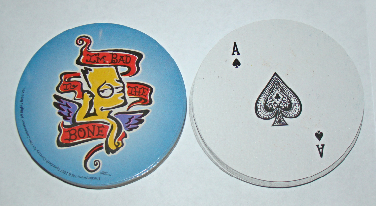 THE SIMPSONS - PLAYING CARDS - "I'M BAD TO THE BONE" (New) - Sports ...