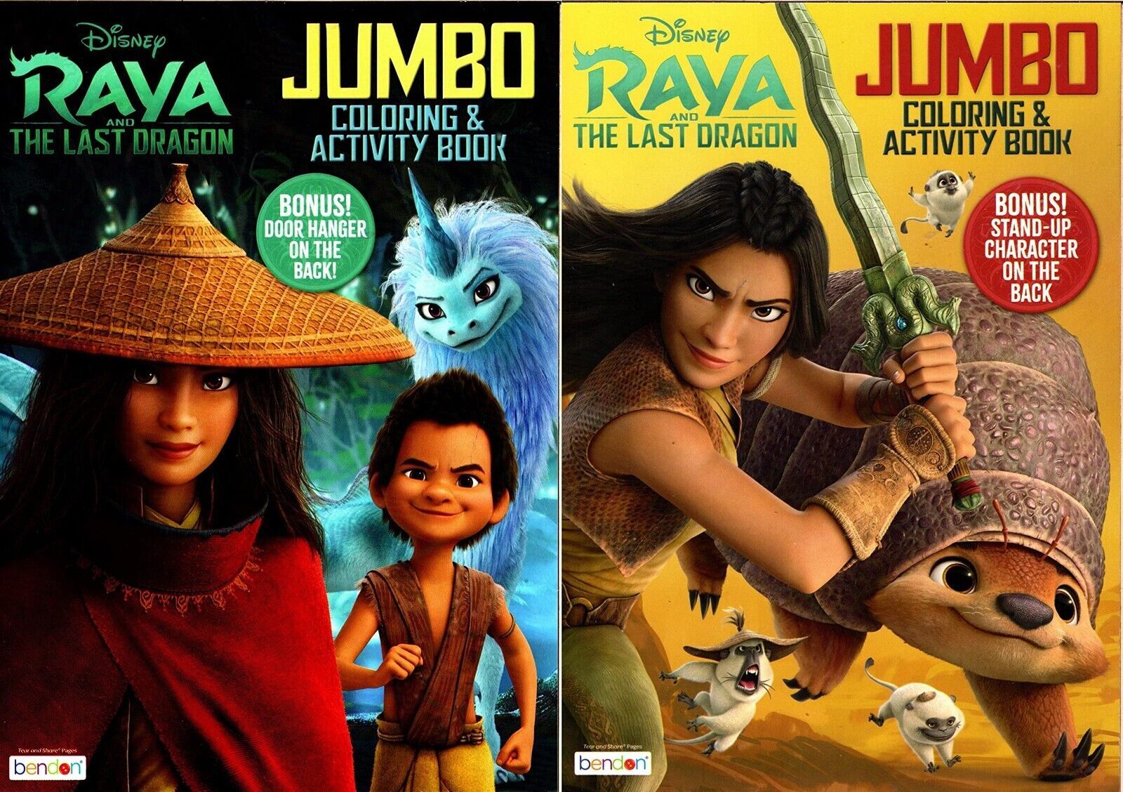 Disney Raya and The Last Dragon - Jumbo Coloring & Activity Book Set of ...