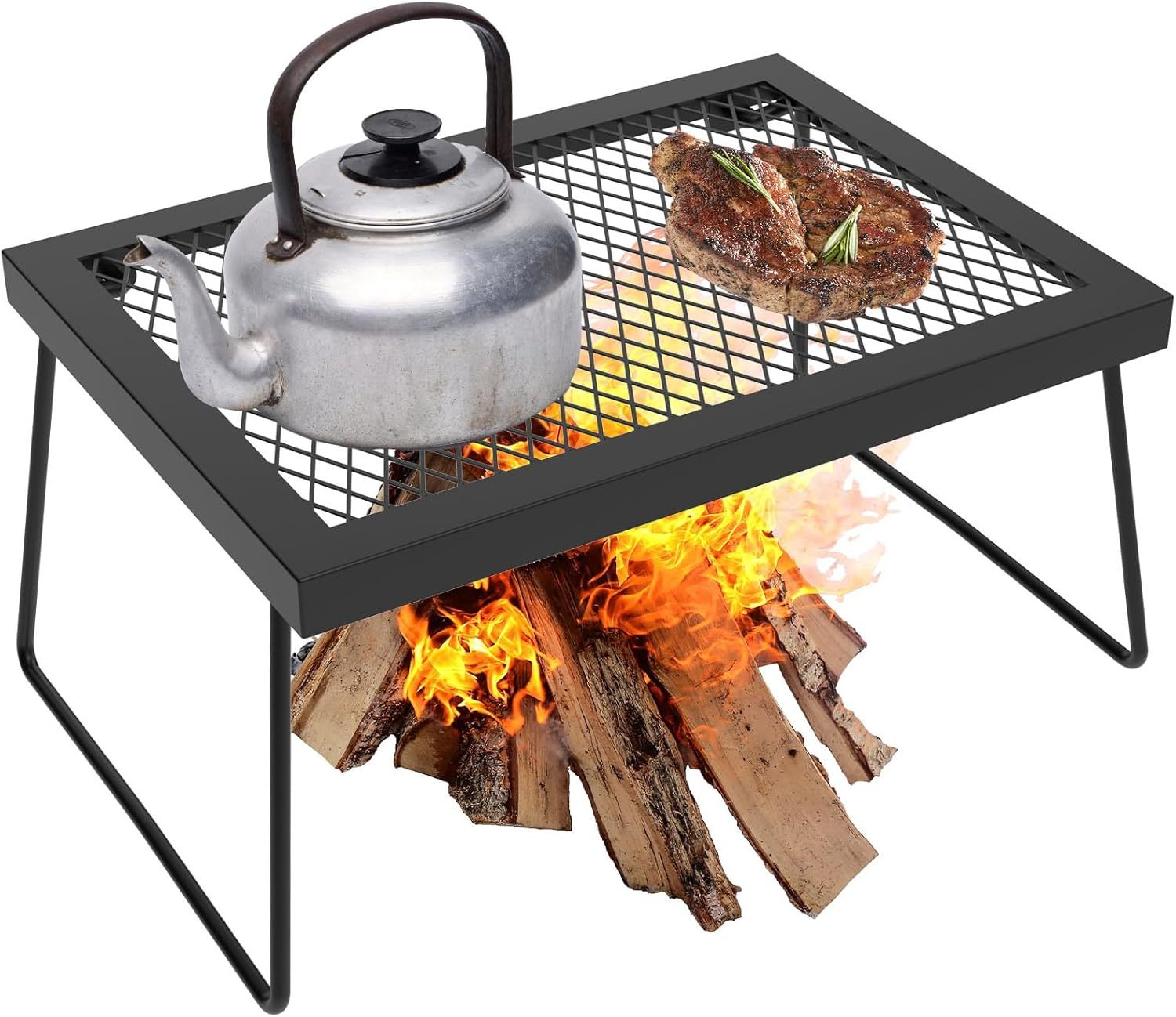 Camping Cooking Racks: Campfire Grate For Over Fire Pit, Fireplace ...