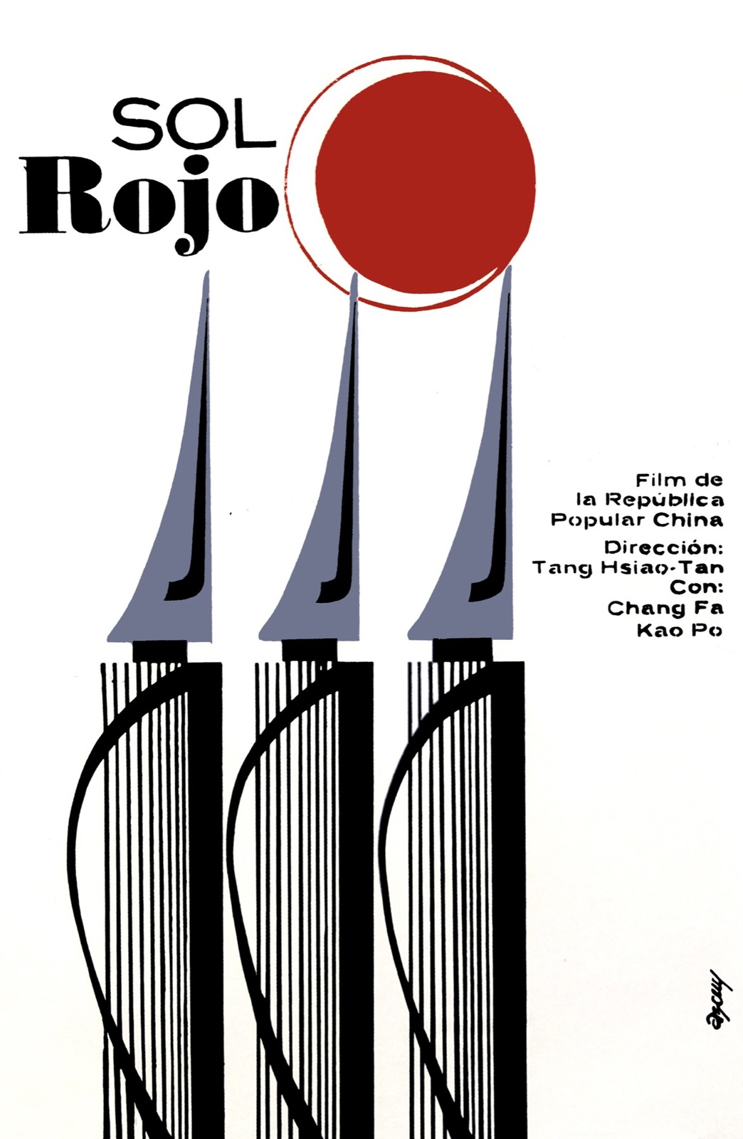 9303.Sol Rojo.chinese film.three weapons.red sun.POSTER.decor Home ...