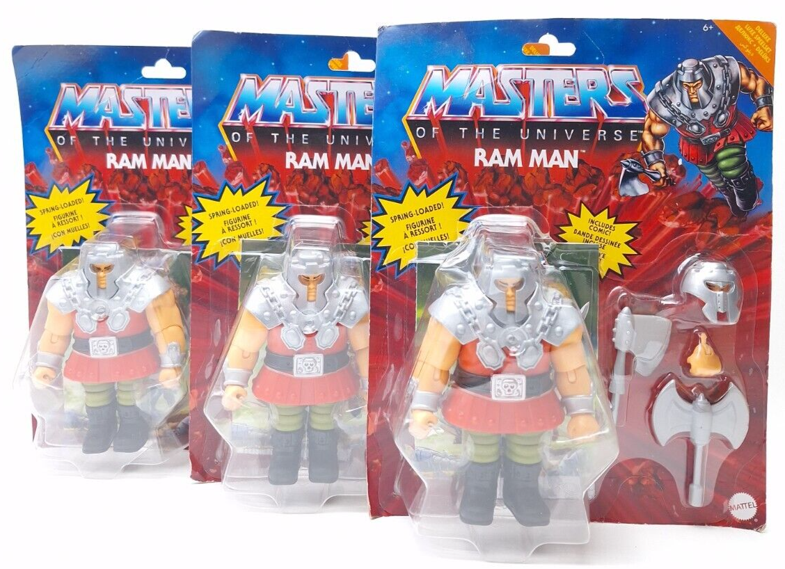 MOTU Deluxe Ram Man Masters Of The Universe Origins 2021 Retro Mattel ...